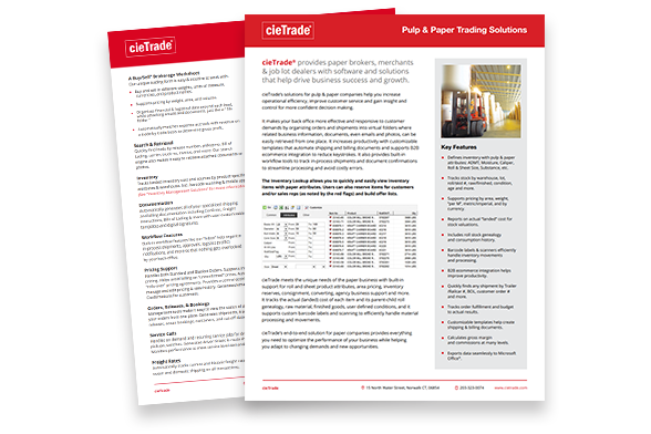 Download Brochure - Paper Merchants | cieTrade