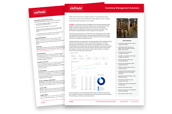 Download Brochure - Inventory Management | cieTrade