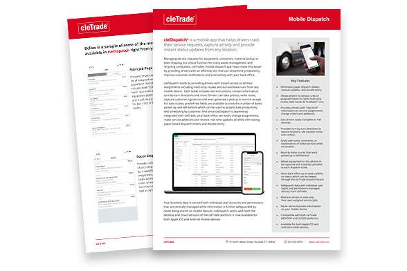 Download Brochure - cieDispatch | cieTrade